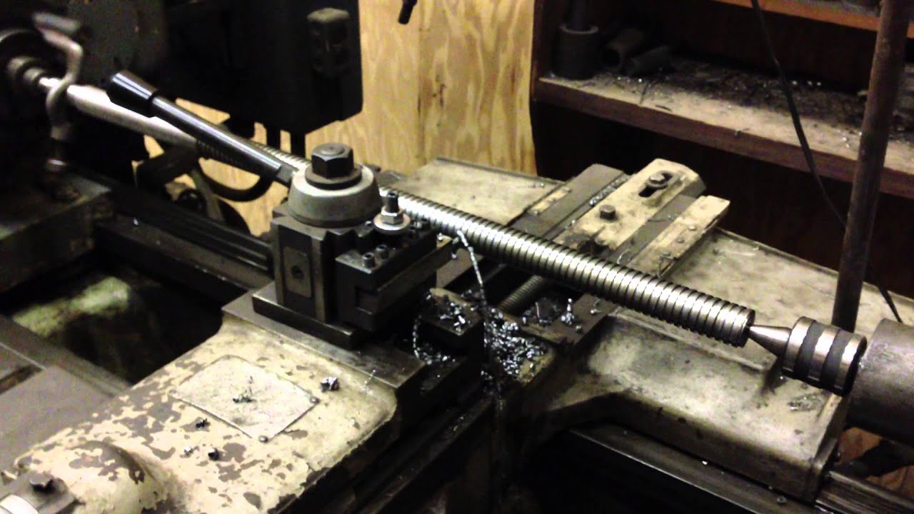 Threading square threads for the Vance Matcher - YouTube