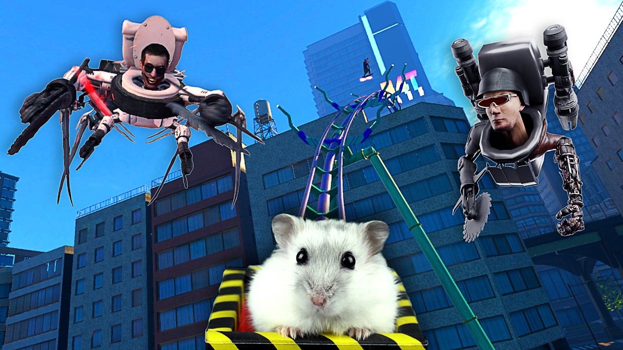 Hamster in Roller Coaster Maze - Lady Tuff Adventure - YouTube