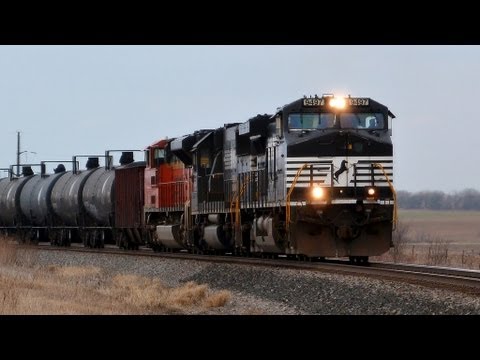 NS 9497 East "Oil Train" on 11-11-2012 - YouTube