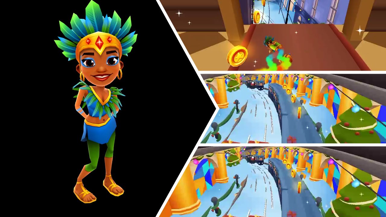 Subway Surfer Record With Carmen | Gift Rush High Score | - YouTube