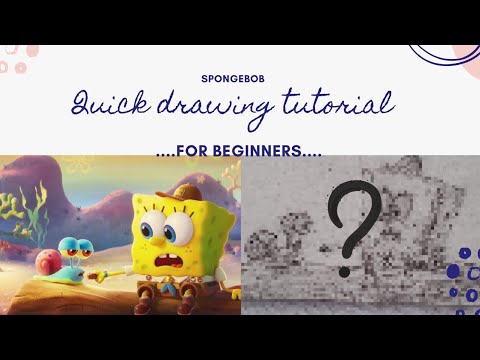 Spongebob quick drawing tutorial - YouTube