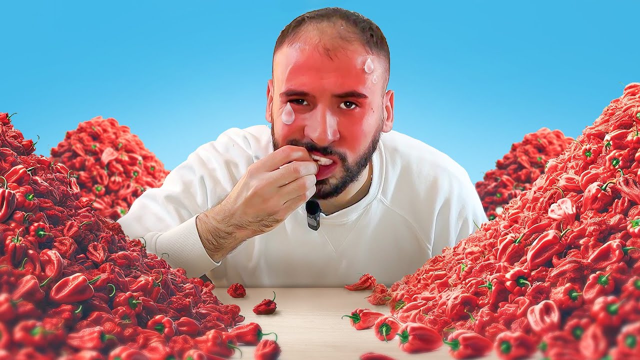 JE N'AURAIS JAMAIS DÛ MANGER CES 3 CAROLINA REAPER (Le piment le plus ...