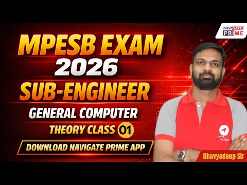 MP Sub Engineer 2026 | General Computer|Fast-Track Batch| Demo lecture-01 #subengineer2026