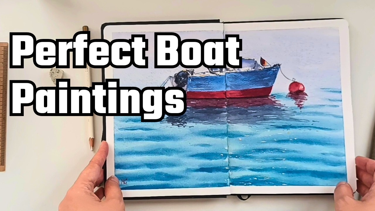 How to Paint a Boat with Watercolors | Step-by-Step Watercolor Tutorial ...