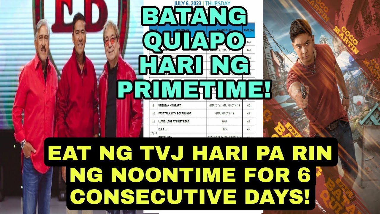 HARI PA RIN NG NOONTIME ANG EAT TVJ FOR 6 CONSECUTIVE DAYS! FPJs BATANG ...