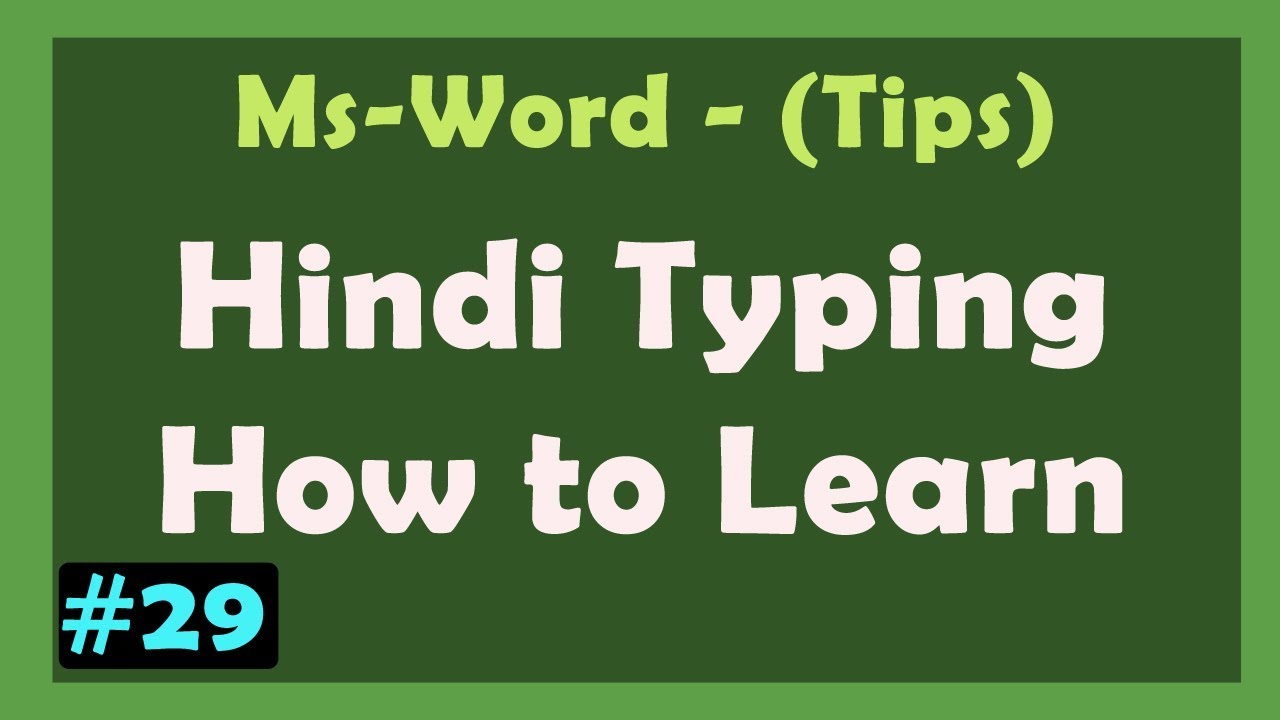Hindi Font Typing in Word | Home Tab Exercise Part-3 | Ms word Tutorial ...