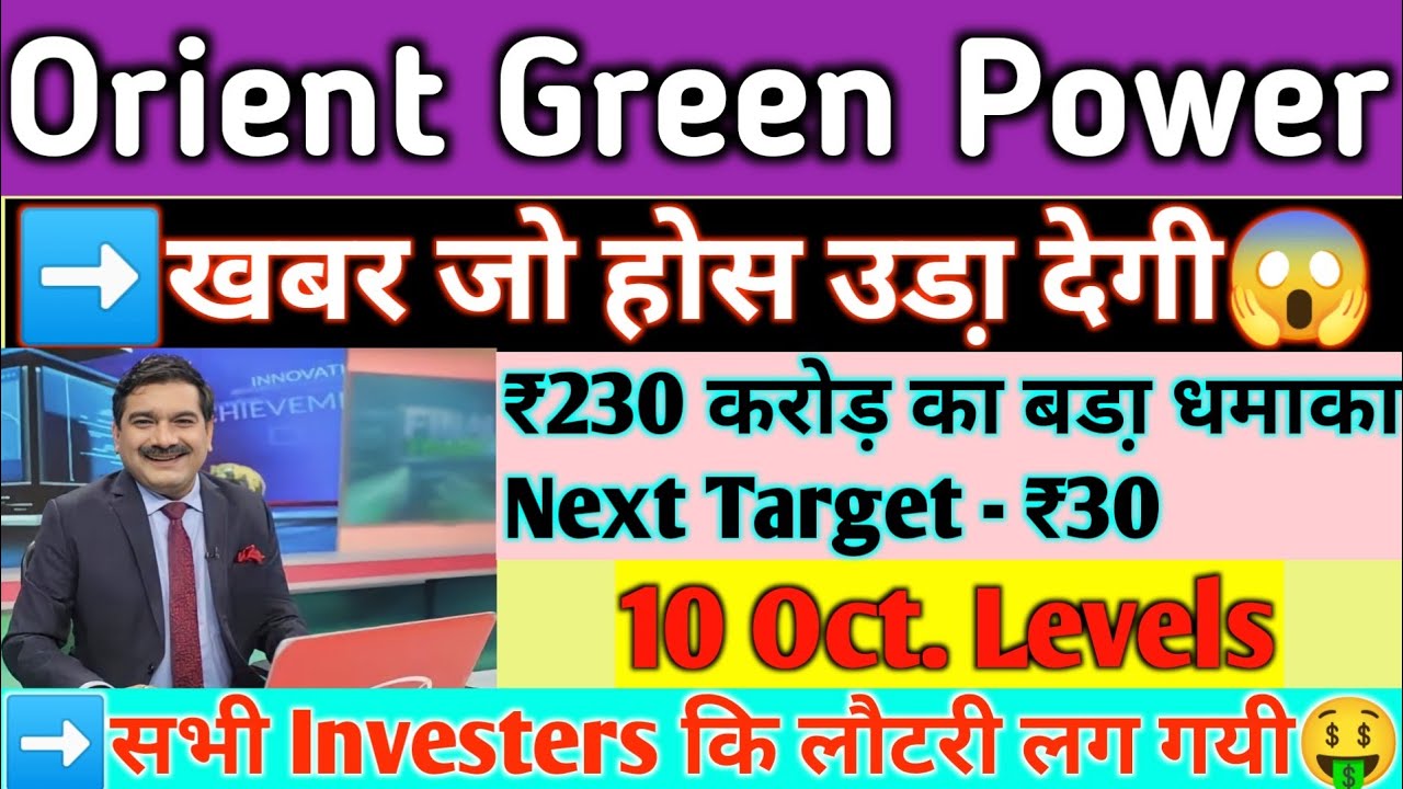 Orient green power latest news | orient green power share | Orient ...