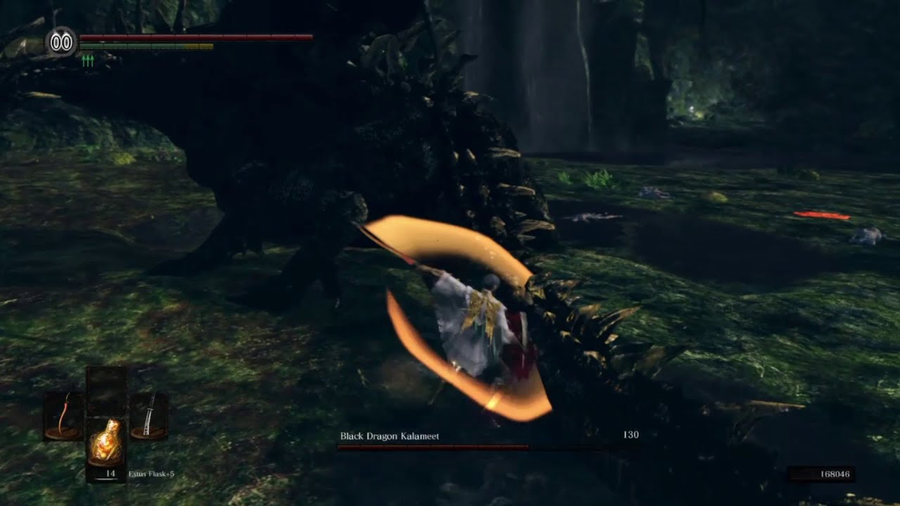 Dark Souls 1 - Black Dragon Kalameet NG+ (No Damage) Gold Tracer ...