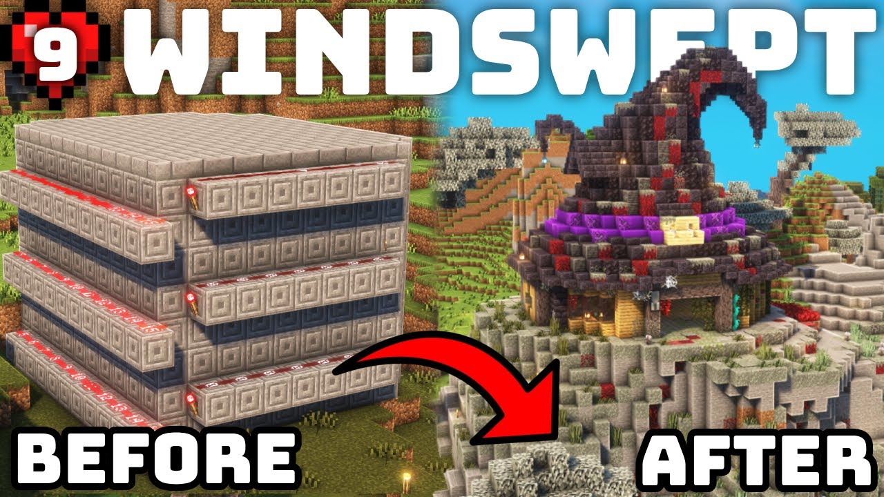 We Built a Windswept Witch Farm | By the Biome - YouTube