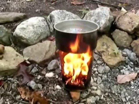 Backpacking Hobo Stove - YouTube