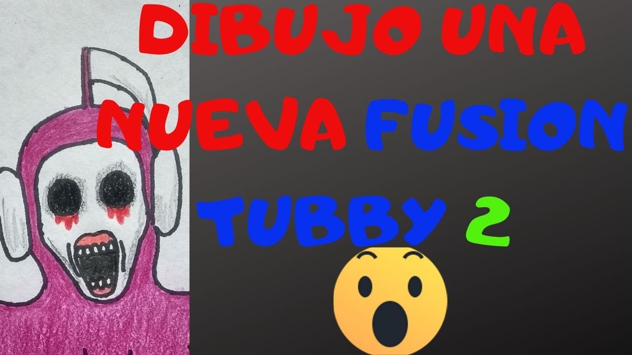 Cómo DIBUJAR y PINTAR a 😨FUSIÓN TUBBY 2️⃣😱 de slendytubbies/how to DRAW ...