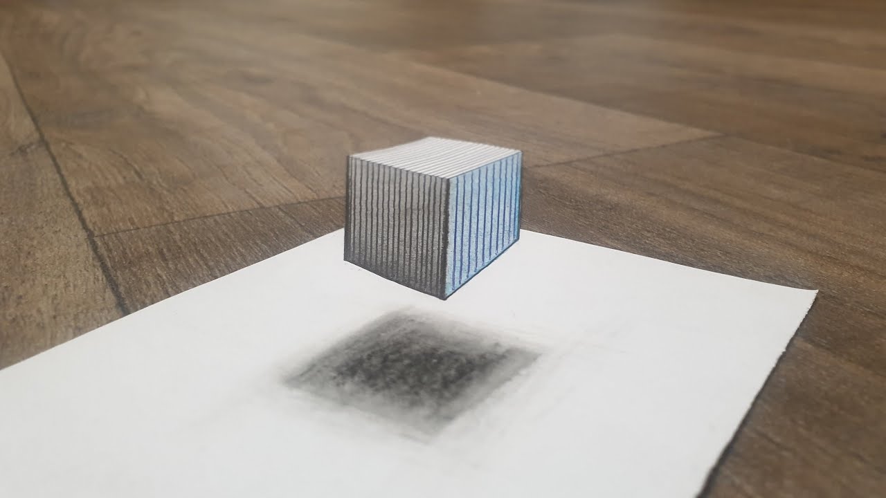 How to draw best 3d art pencil shading easy on paper - YouTube