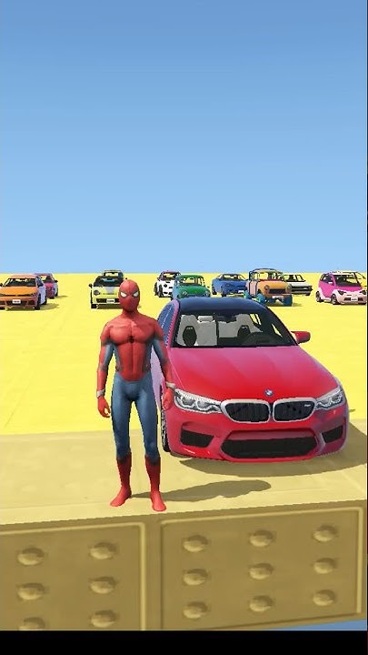 GTA 5 Epic Ragdolls | Spider-Man Super Cars Jumps / Fails | Mega Ramp ...