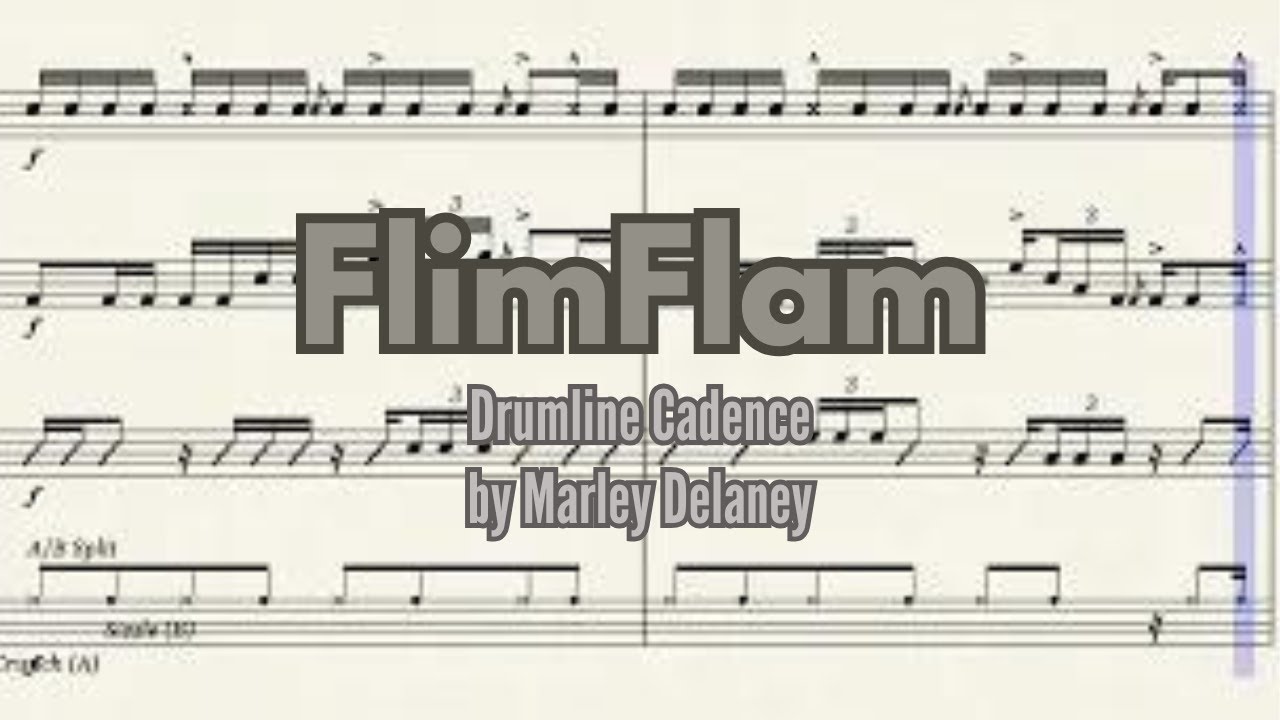 Flim Flam - Drumline Cadence - YouTube