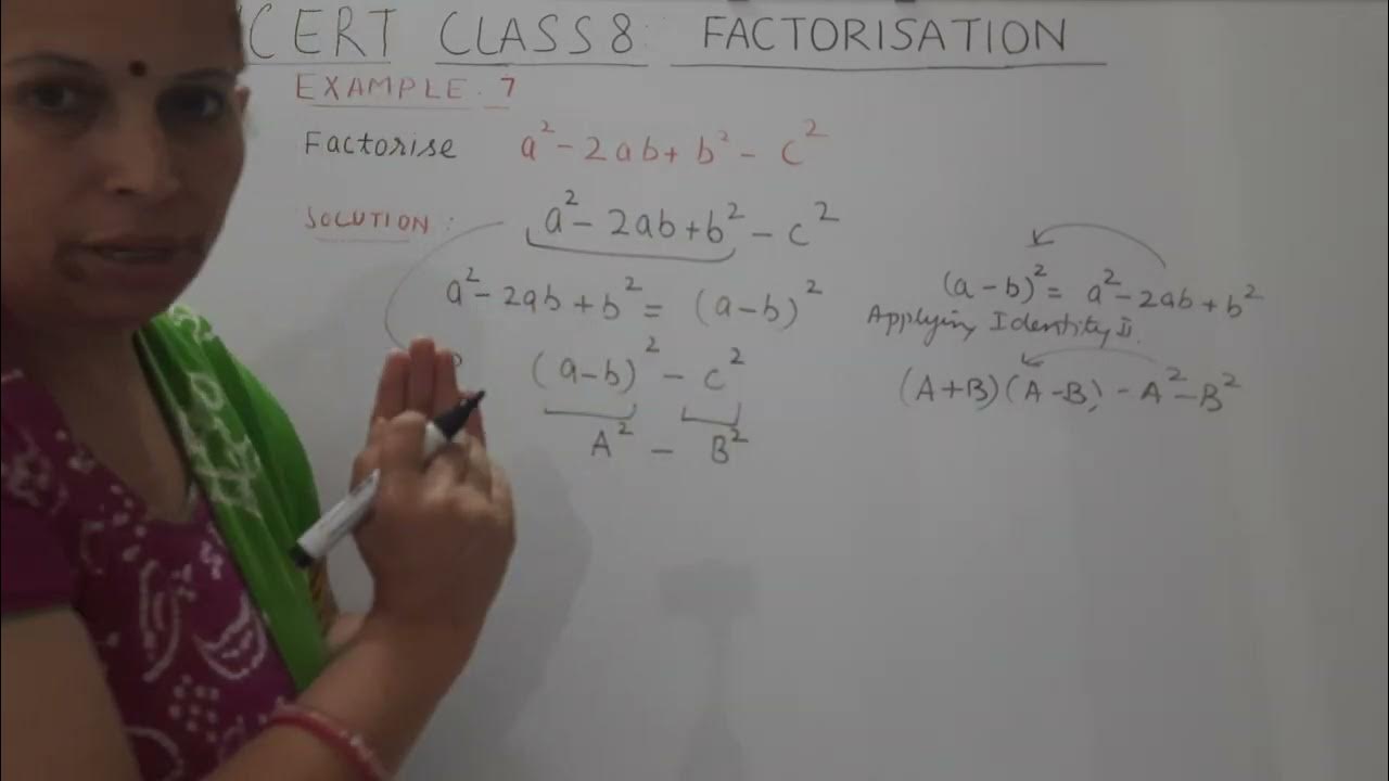 CLASS 8: FACTORISATION (V14) EXAMPLE 7 - YouTube