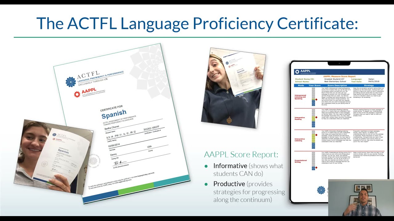 The AAPPL, Useful Proficiency Data, and a Robust Reporting System - YouTube