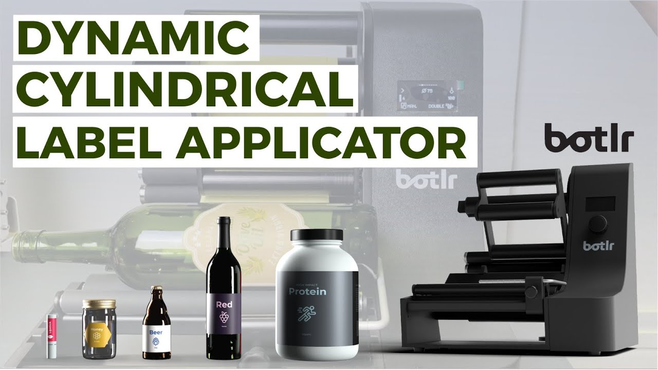Dynamic Cylindrical Label Applicator - YouTube