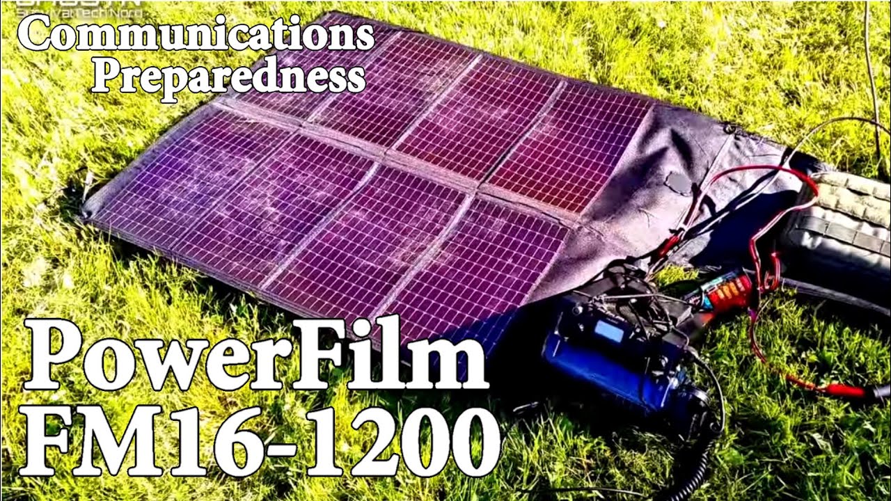 PowerFilm Solar FM16-1200 | Portable Solar Panel Review - YouTube