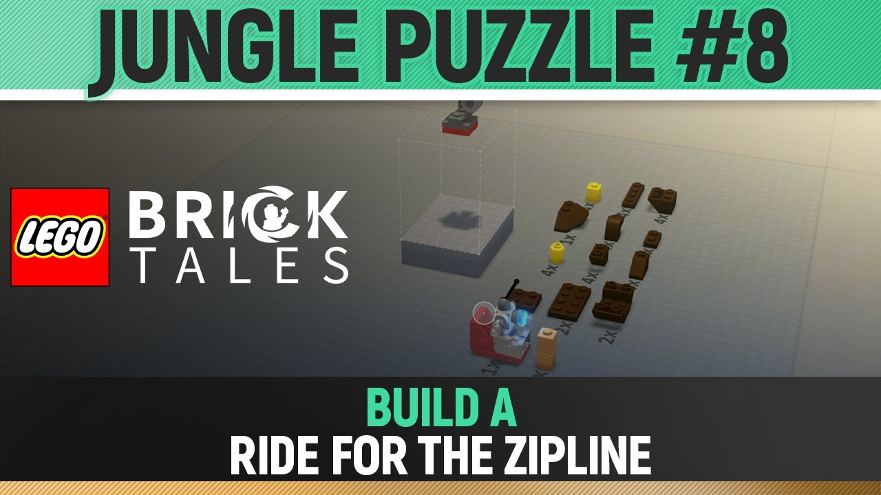 LEGO Bricktales - Build a ride for the zipline - Jungle Puzzle #8 ...