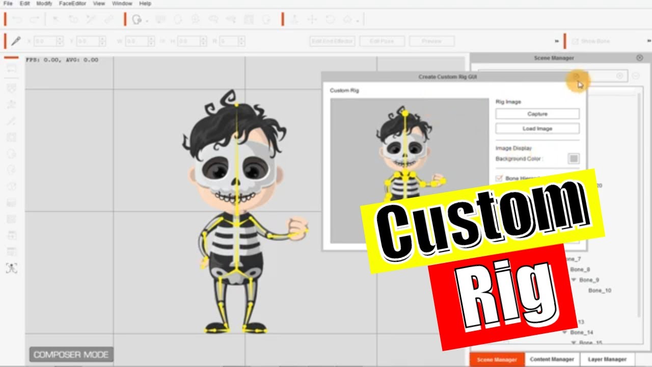 How to create custom rig a character in cartoon animator 4 - YouTube