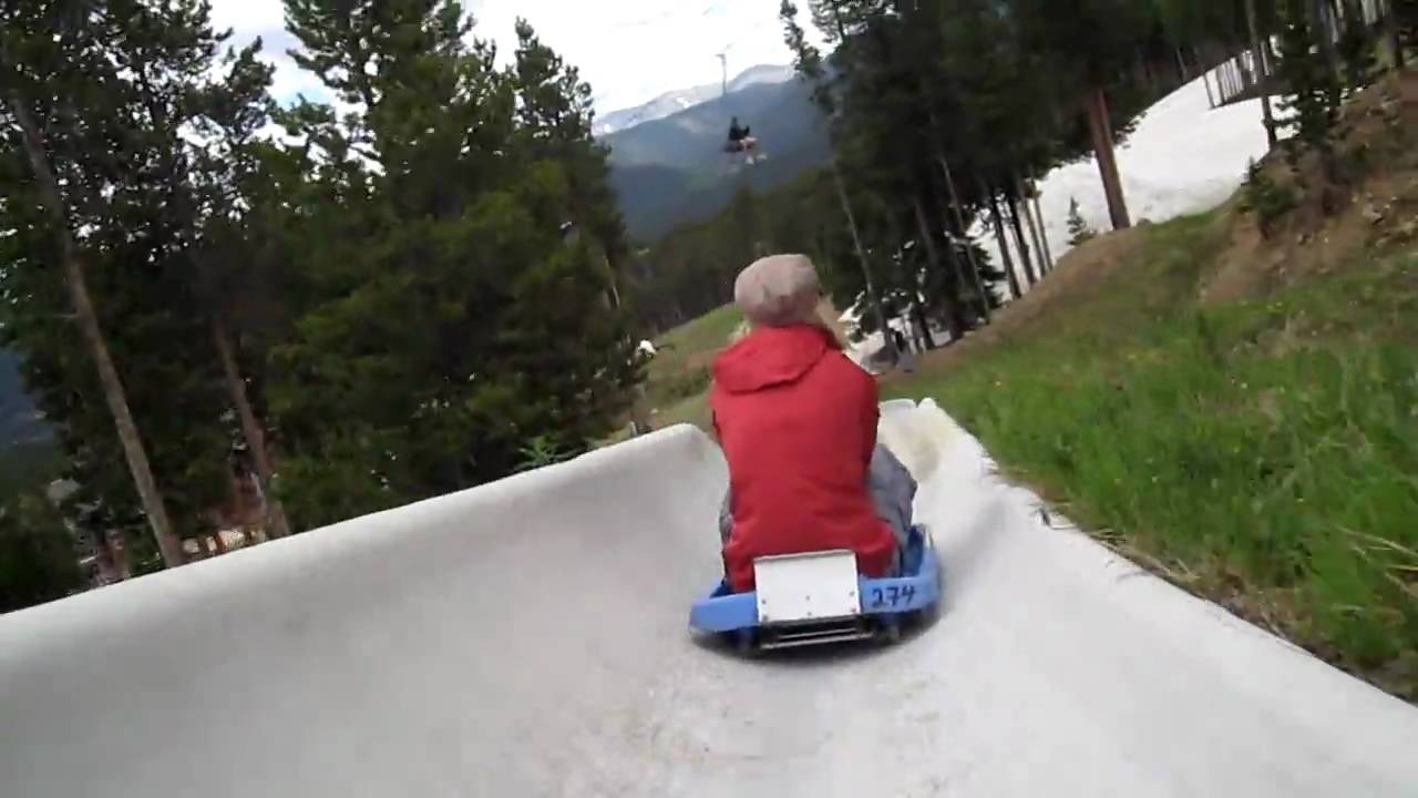 High Speed Racing at Breckenridge Peak 8 Fun Park Super Slide - YouTube