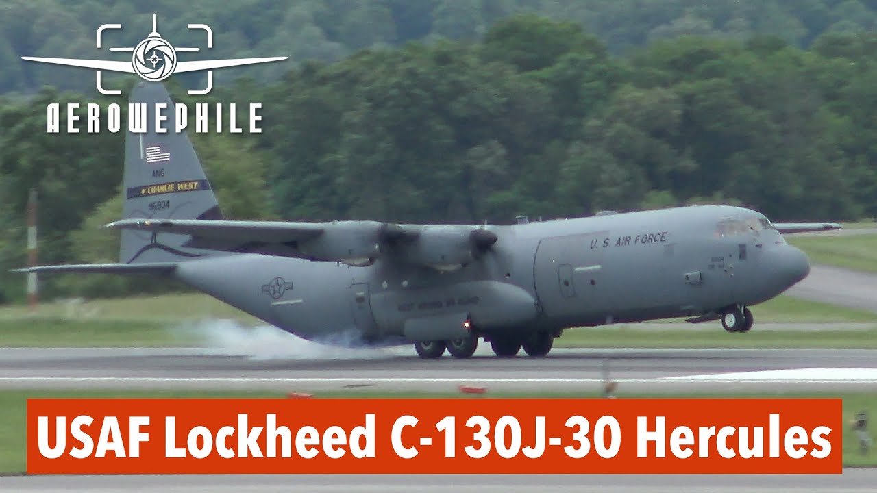 West Virginia ANG Lockheed C-130J-30 Hercules Touch-n-Go Landings at ...