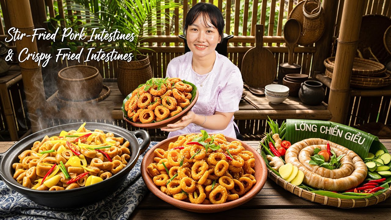 Stir-Fried Pork Intestines with Pickled Mustard Greens – Rich ...