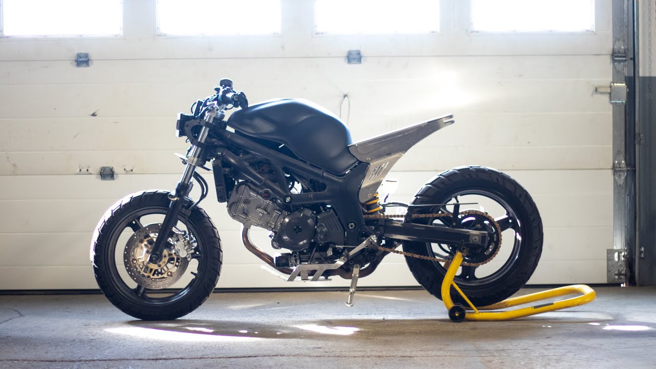 SV650 Plasma cut subframe first version - YouTube