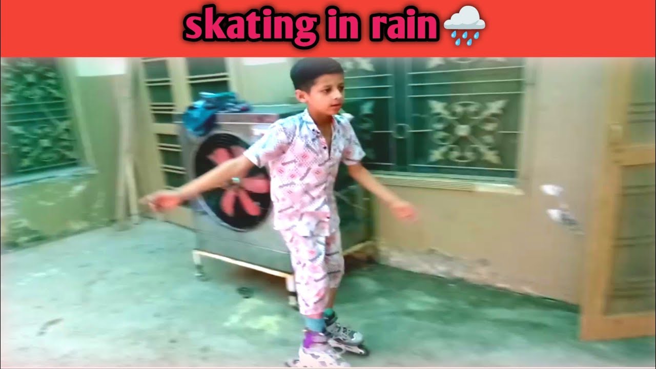 inline skating in rain☔|roller skating in rain 🌧️|inline skating video⛸ ...
