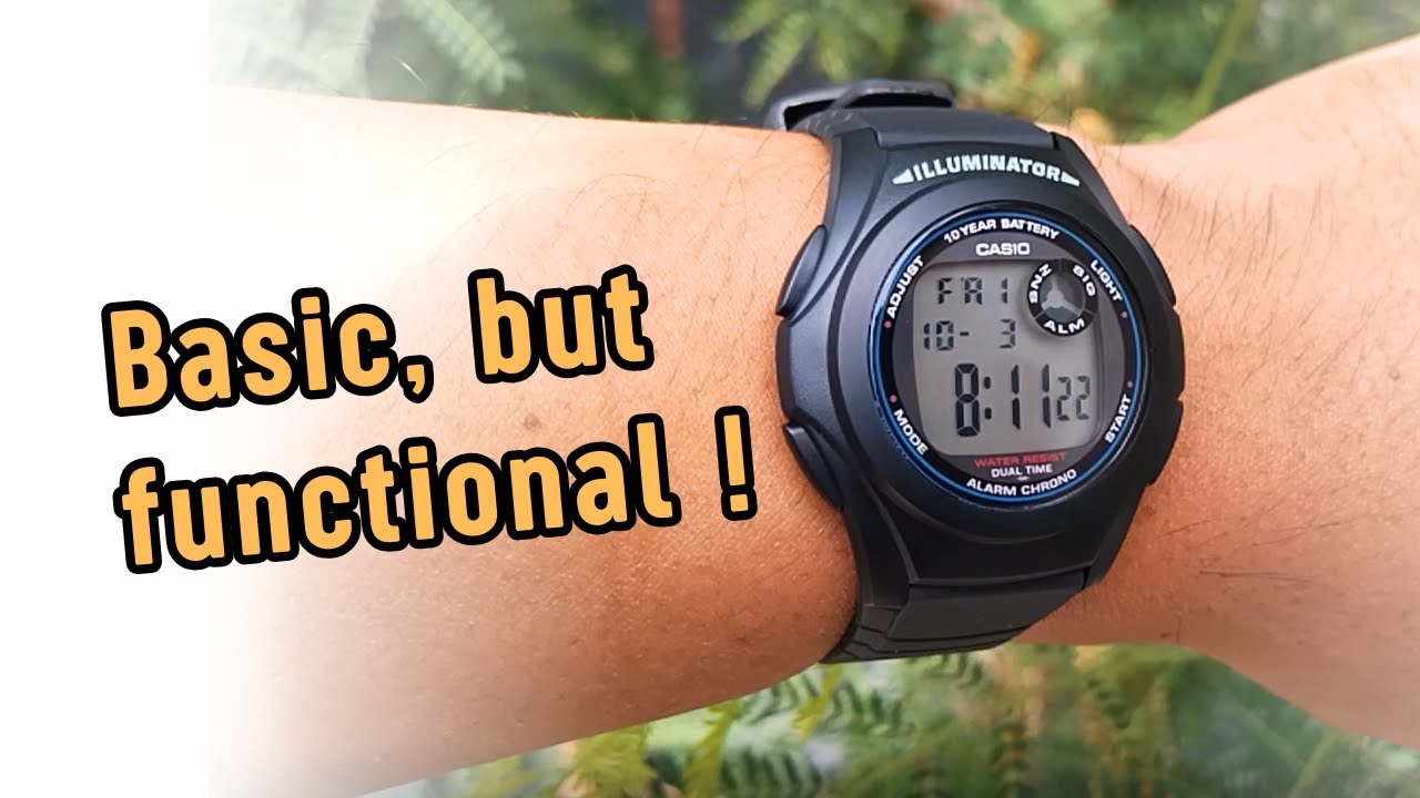 Functional in a simple, basic style: Casio F-200W Review - YouTube