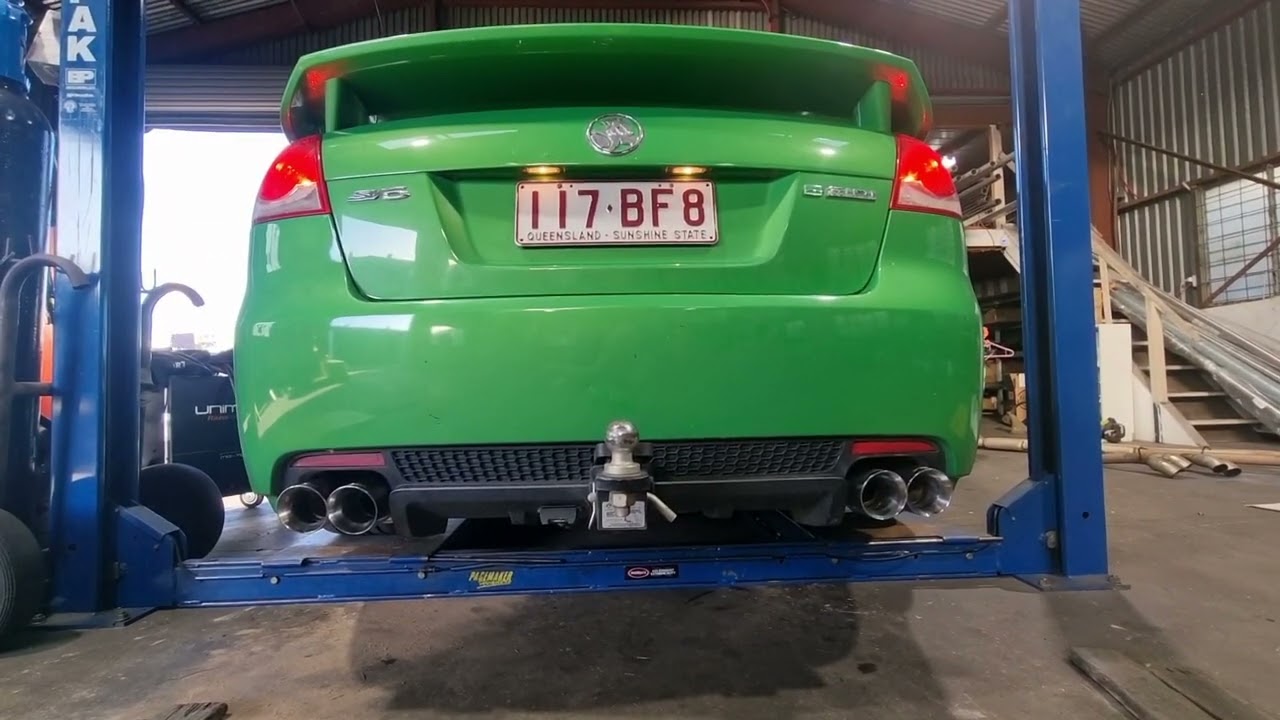 VE SS Commodore Xforce twin 3" catback - Cammed Ls - YouTube