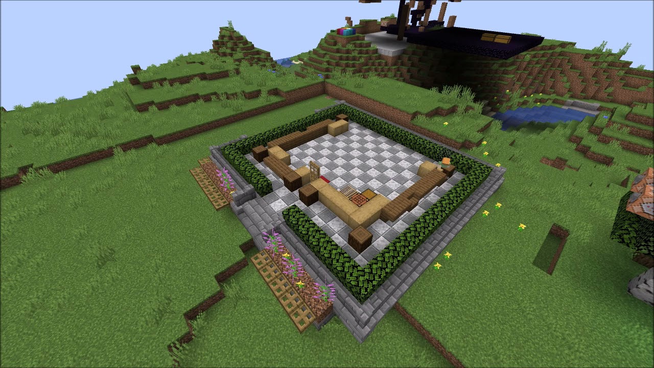 Mineflayer-builder building schematic - YouTube