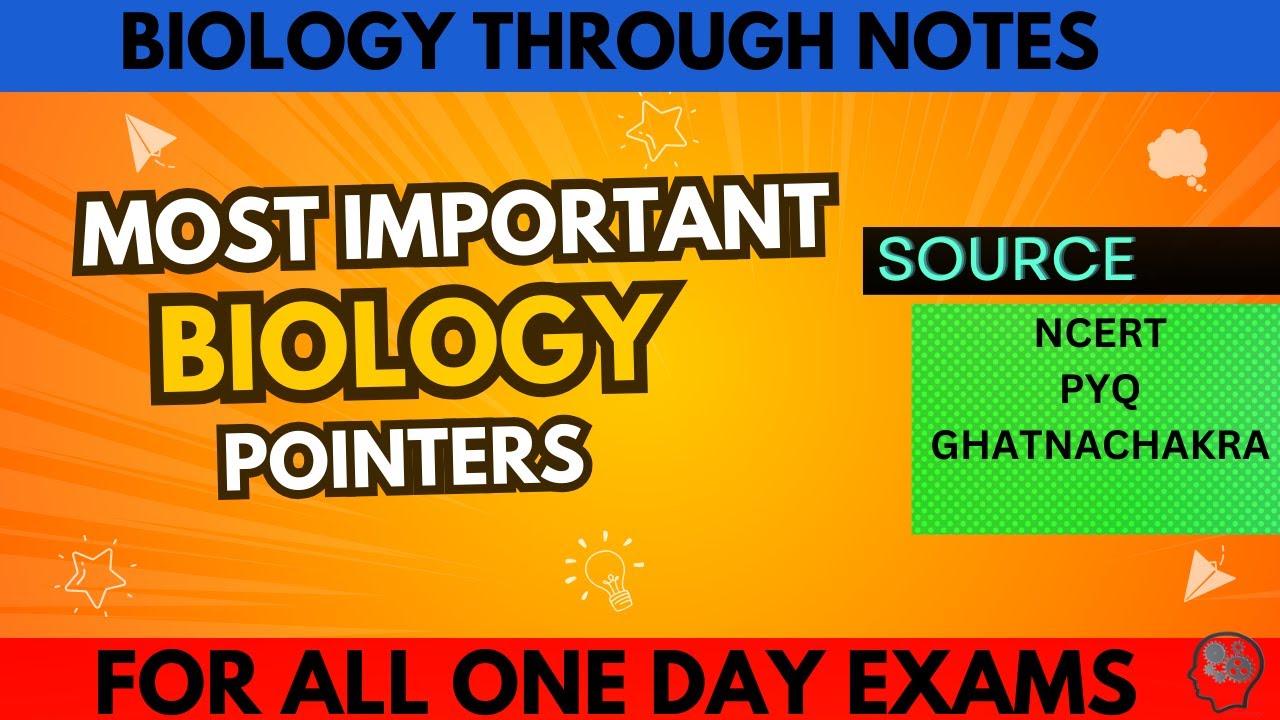 REVISING BIOLOGY THROUGH NOTES || BPSC || UPPSC|| PART 1 - YouTube