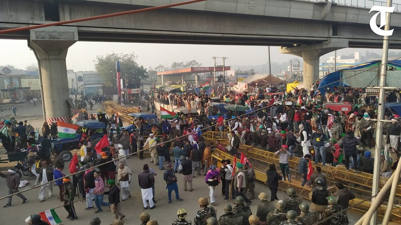 Farmers at Singhu, Tikri border points enter Delhi breaking police ...