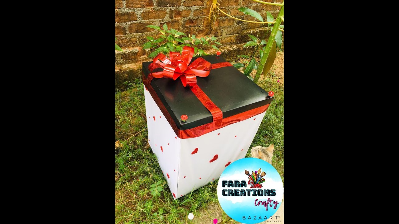 balloon surprise big box craft - YouTube