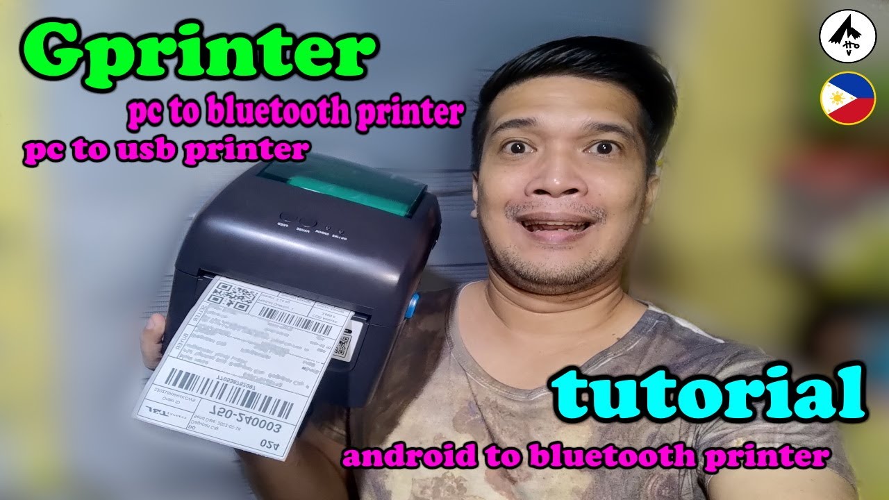 Gprinter 1424D USB / Bluetooth set up tutorial - YouTube