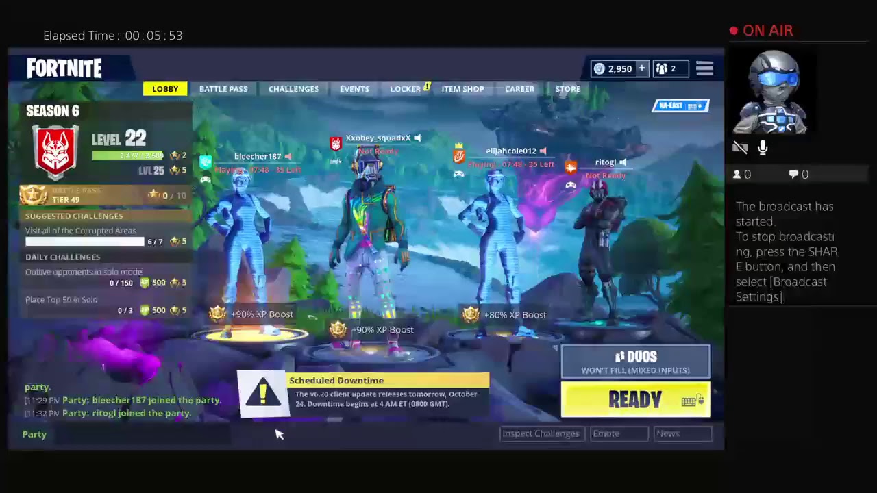 obey squad ps4 live fortnite - YouTube