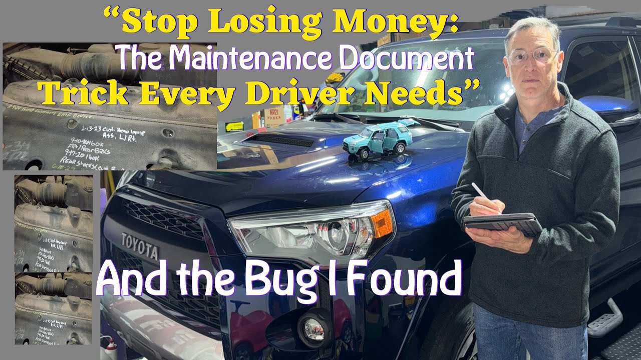 Stop Losing Money! The Maintenance Document Trick Every Driver Needs ...