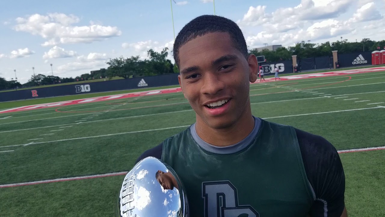 Rutgers TE target Charles Finley talks recruitment - YouTube
