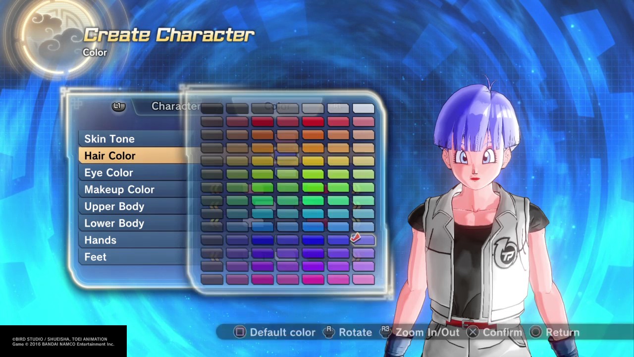 DRAGON BALL XENOVERSE 2 Create Bulma - YouTube