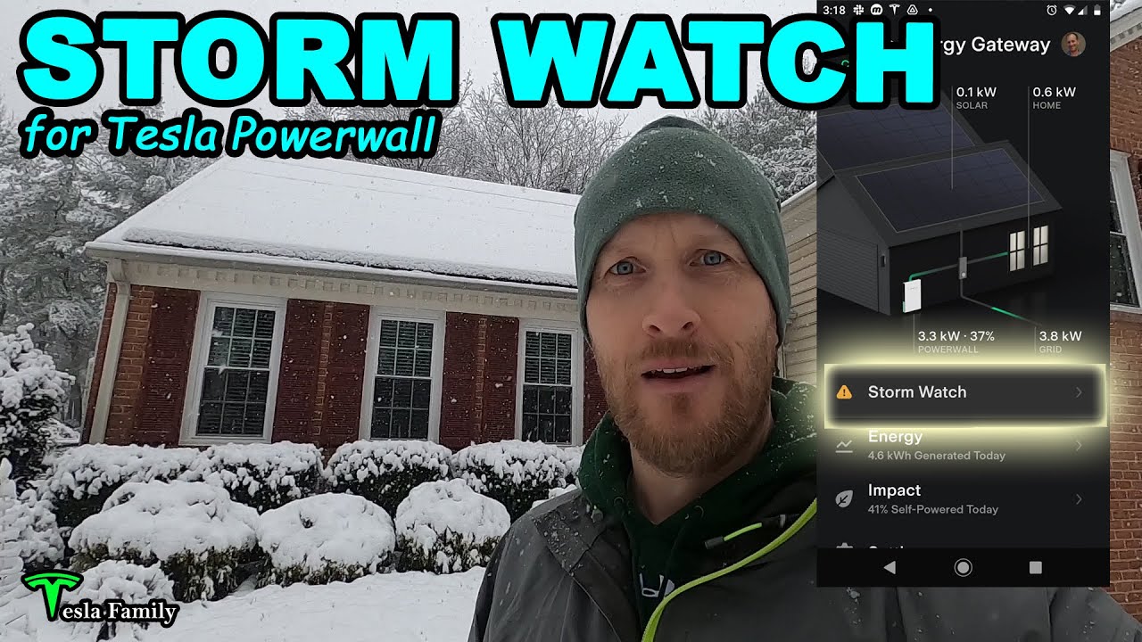 What is STORM WATCH for Tesla Powerwall? | Charged Up For A WINTER ...