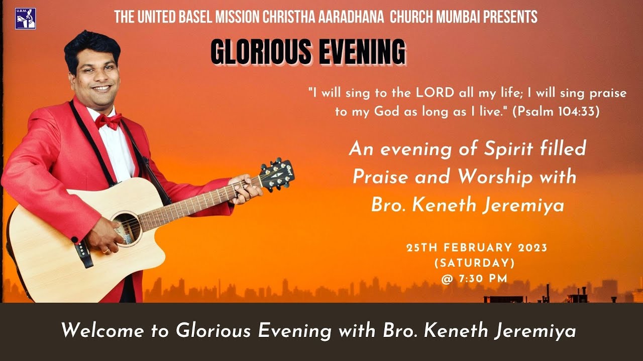 Glorious Evening with Bro. Keneth Jeremiya | 25th Feb. 2023 - YouTube