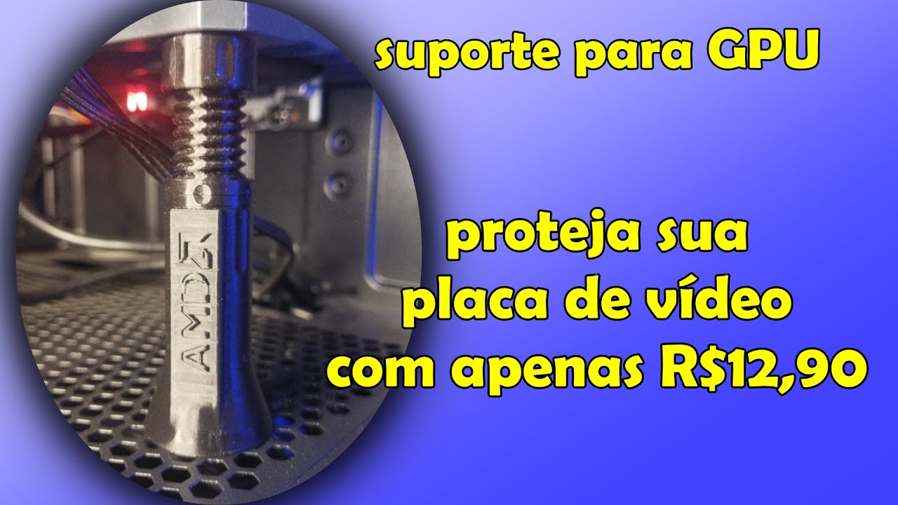 suporte para gpu da shopee (estilo parafuso) vale a pena? confira no ...