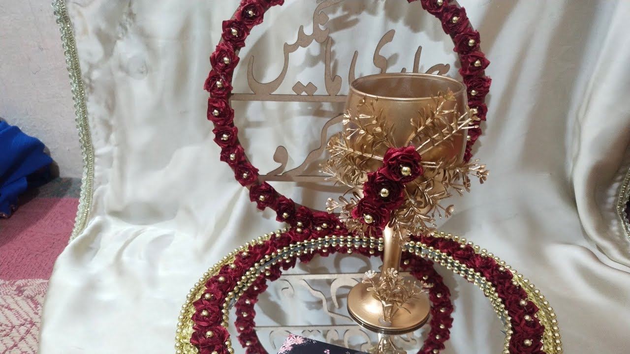 Doodh pilai glass decoration ideas | diy wedding glass - YouTube