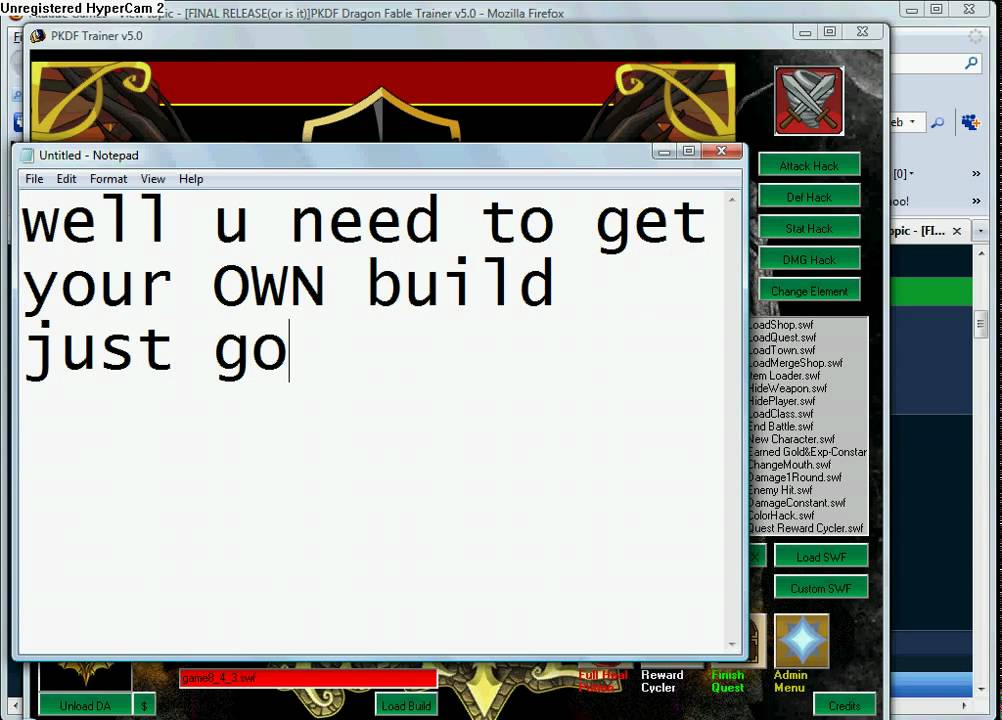 how to use and get dragonfable trainer - YouTube