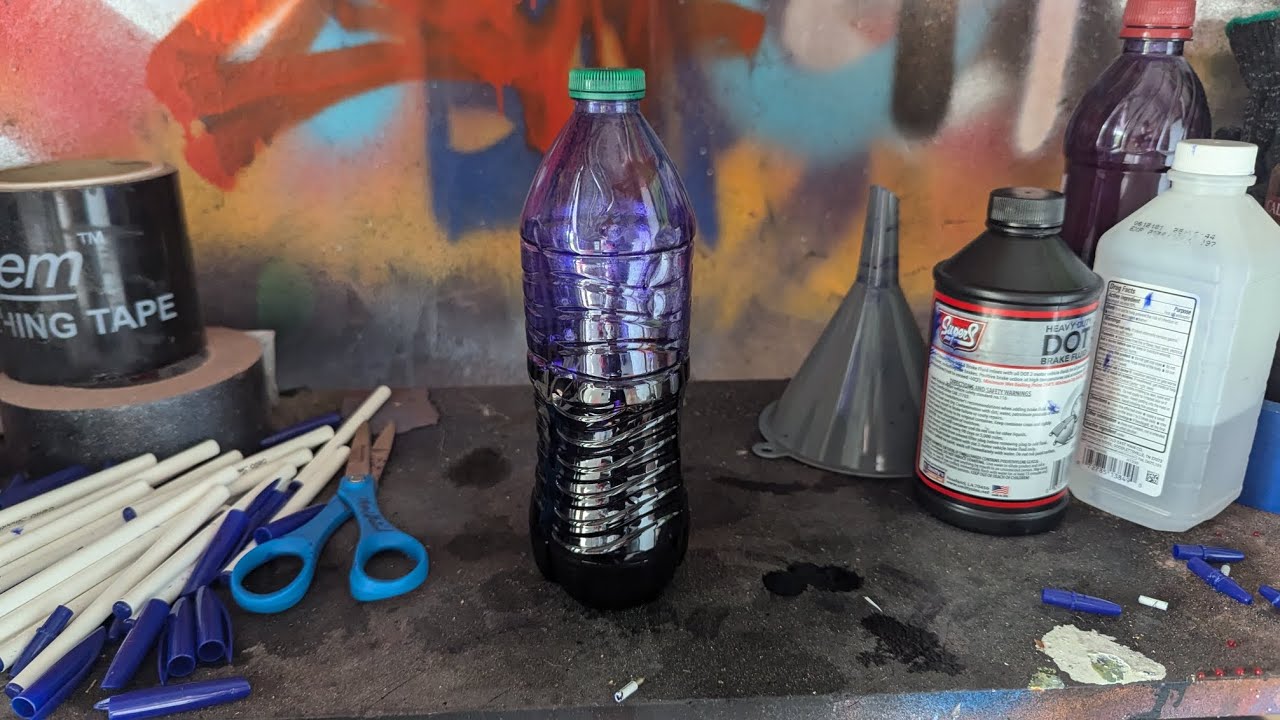 making diy graffiti ink - YouTube