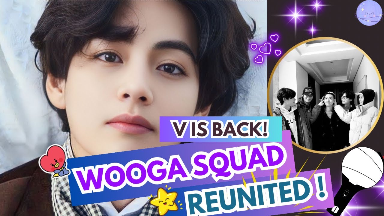 “V’s Military Discharge: Iconic Reunion with Wooga Squad!”💜 - YouTube