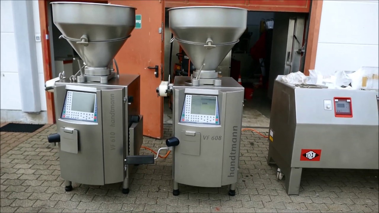 Handtmann VF 608 Vacuum Filler - YouTube