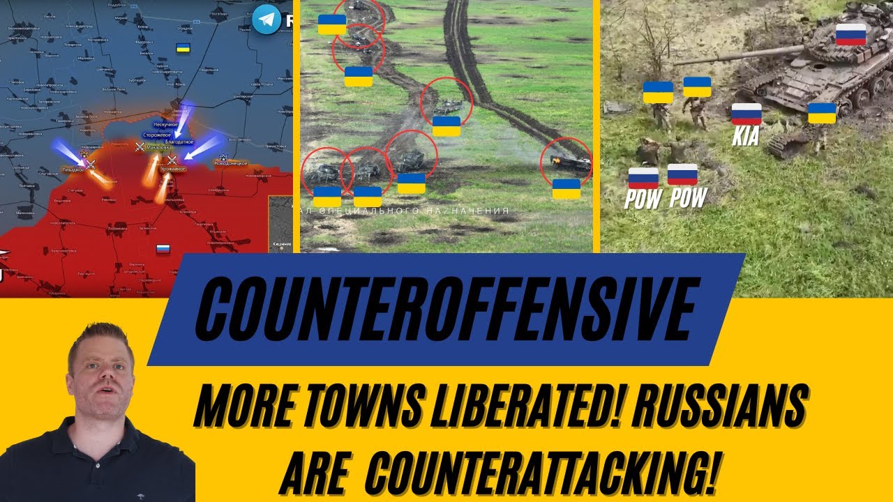 New town LIBERATED. Powerful RUSSIAN counterattack right now. Painful losses documented. - YouTube
