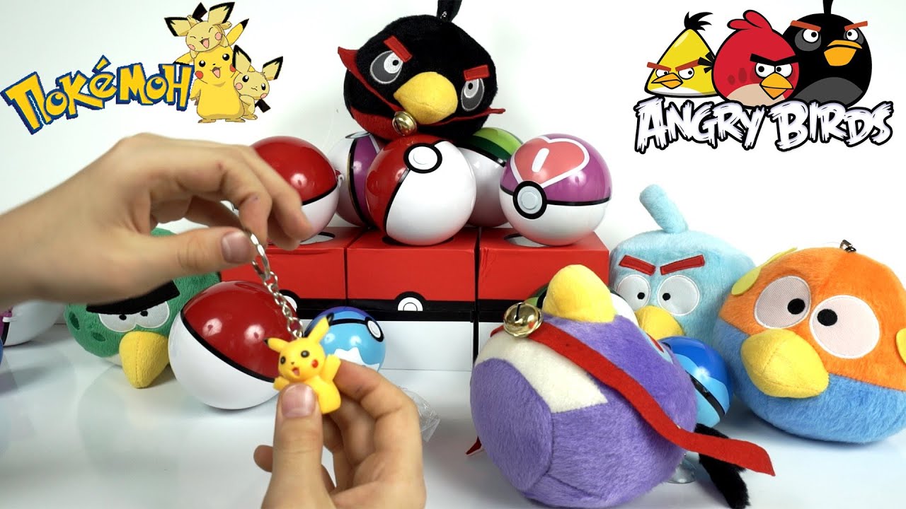 Angry Birds Unboxing Pokeball Pokemon Surprise - YouTube